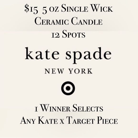 Accents | Kate Spade X Target Mini Game 15 Candle 12 Spots 1winner ...